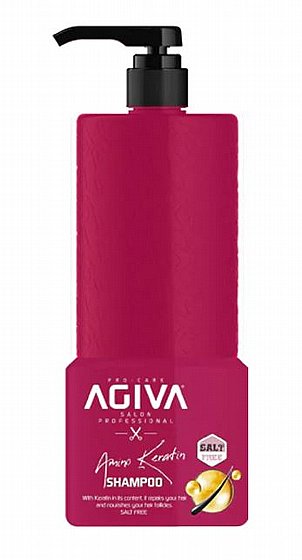 שמפו ללא מלחים אגיבה אמינו קראטין 800 מ''ל Agiva Amino Keratin Shampoo ...