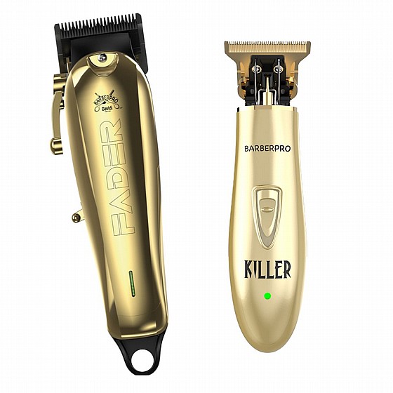 סט מכונות תספורת BarberPRO Gold Combo ברבר פרו | מכונות תספורת | טיפוח לגבר | דוידיDdavidi