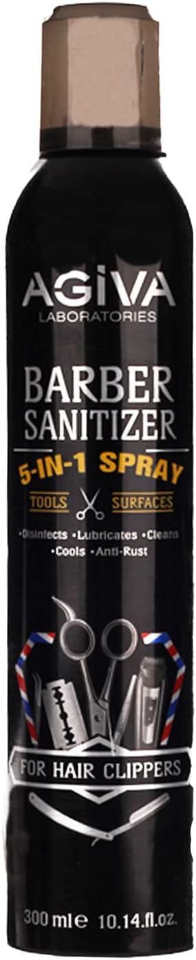 ספריי חיטוי 5 ב 1 300 מ''ל Agiva Barber Sanitizer 5 in 1 Spray (300ml ...